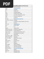 CNA Medical Abbreviations Guide | PDF | Childbirth | Breathing