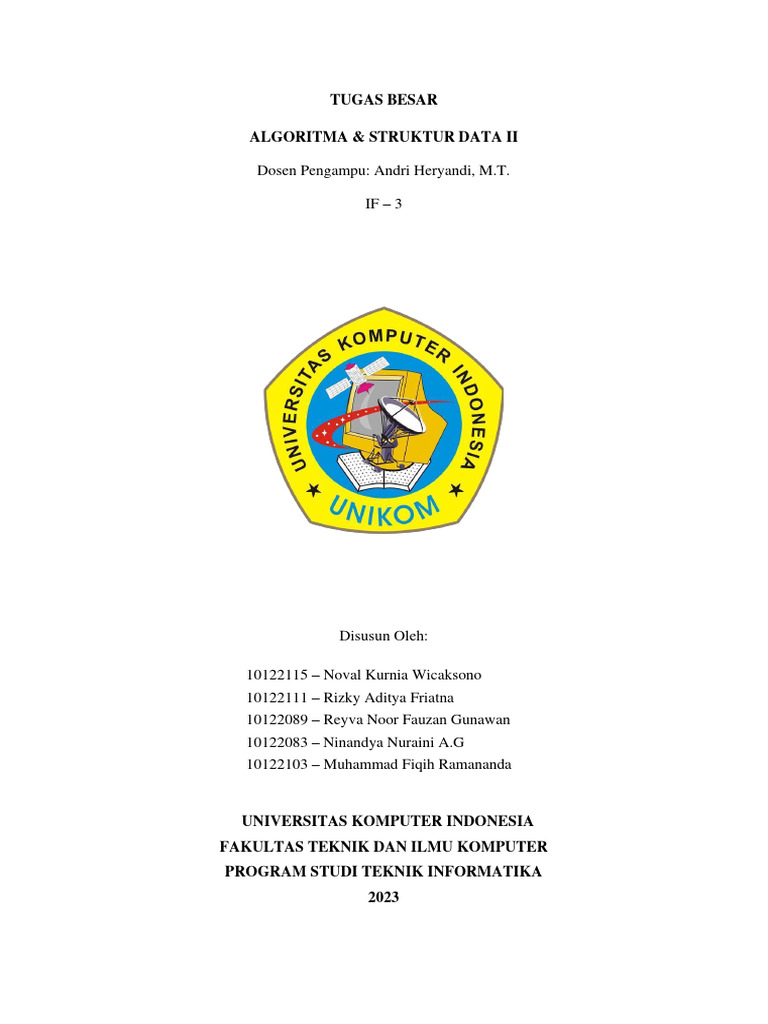 Tugas Besar Algoritma Struktur Data Ii | PDF | Formal Methods | Computer Programming