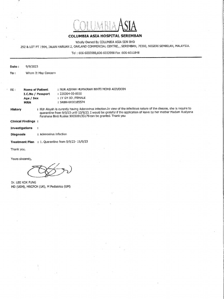 Surat Pengesahan Doktor | PDF