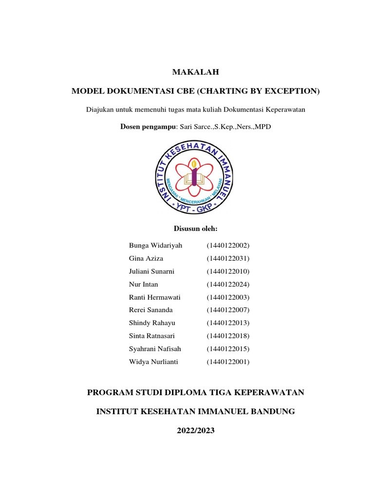 KEL 3-Makalah Dokumentasi CBE | PDF