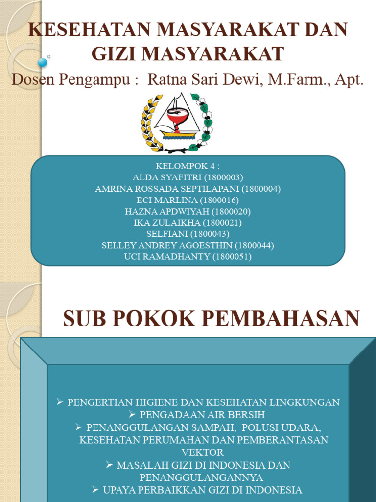 Kel 4 IKM Kesehatan Masyarakat Dan Gizi Masyarakat | PDF