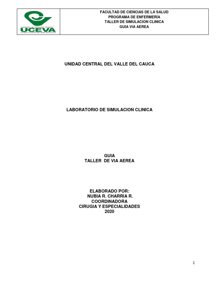 Guia Via Aerea | PDF | Laringe | Anatomía humana