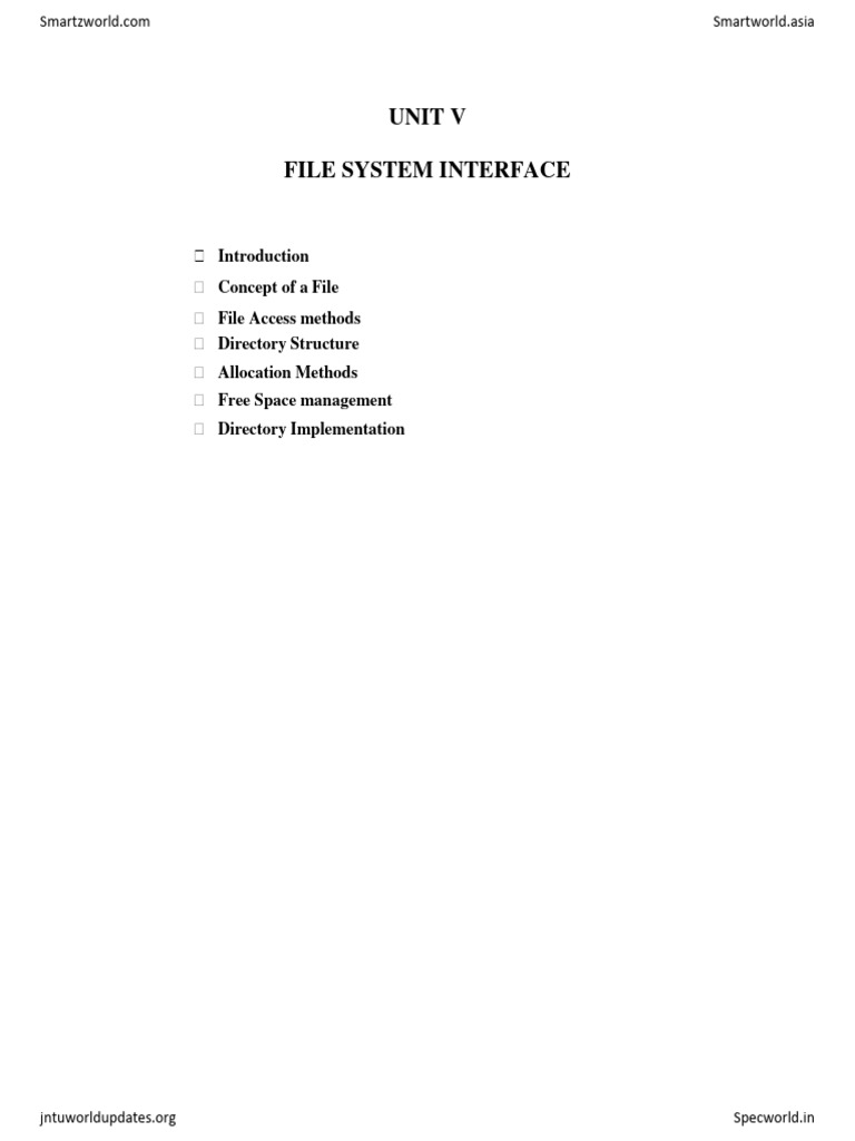 Computer Organization and Operating Systems - U5 | PDF | Computer File | Computer Data Storage