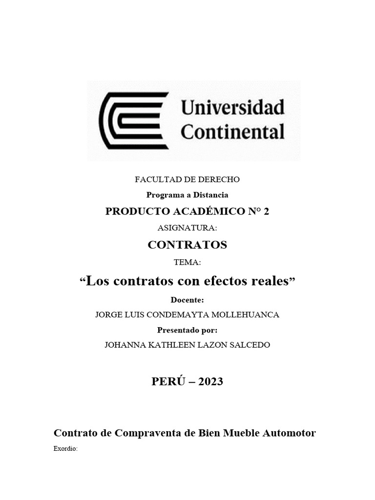 Producto Academico 2 | PDF | Derecho privado | Derecho civil (sistema legal)