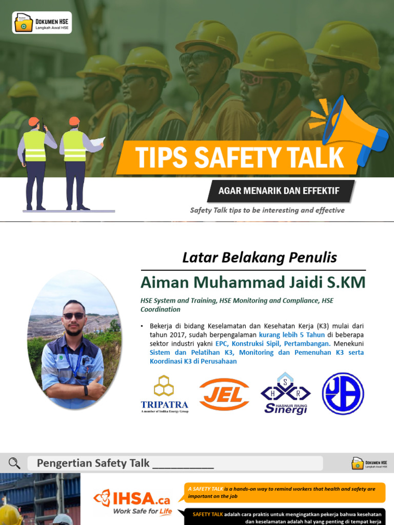 Tips Safety Talk | PDF