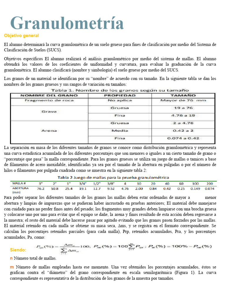 Granulometría | PDF