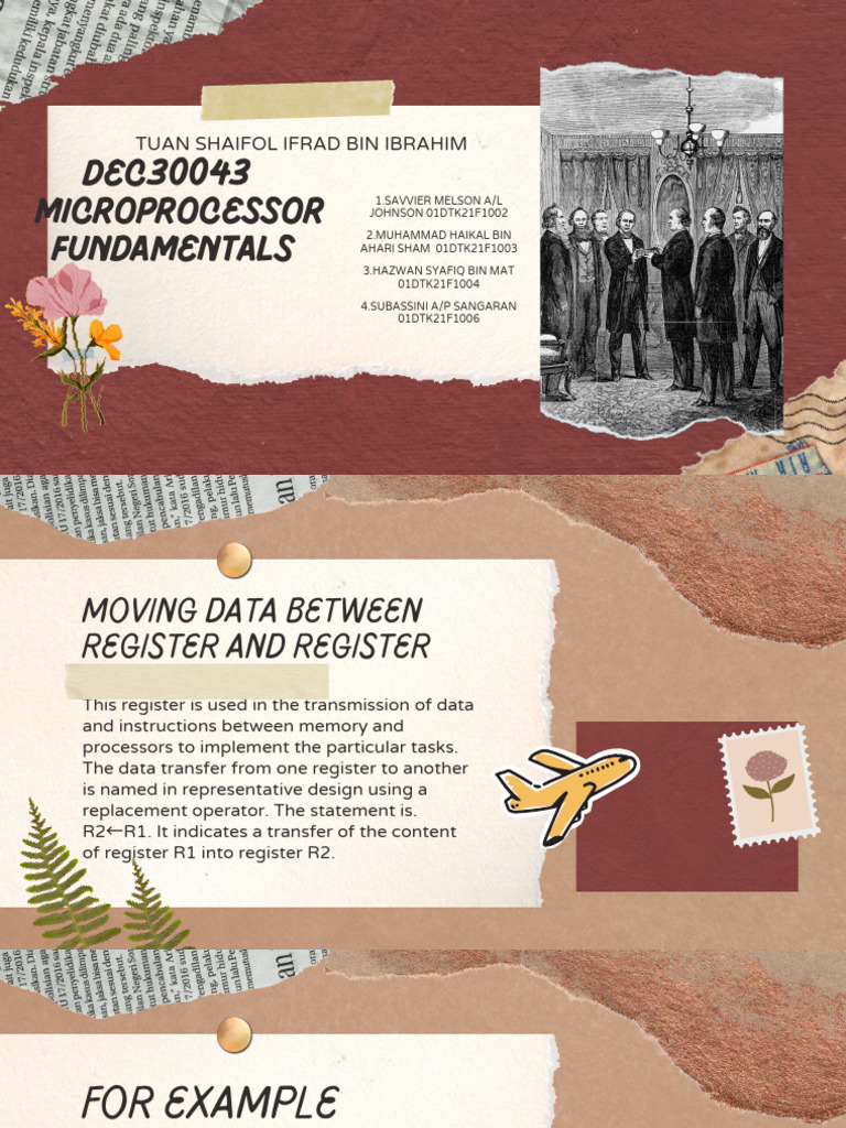 Moving Data Between Register and Register | PDF