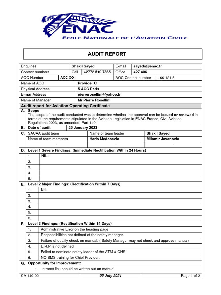 CA 140 SMS Audit Report | PDF | Audit | Government