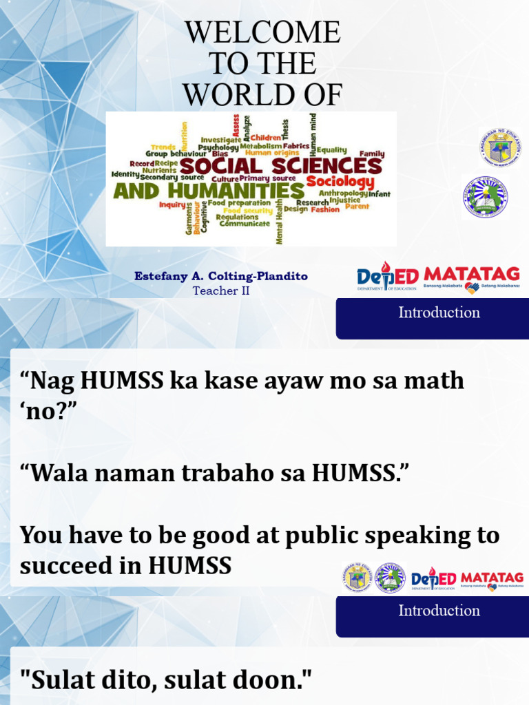 Humss Strand Intro | PDF | Social Sciences | Science