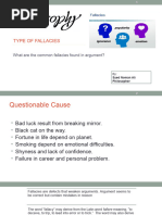 Understanding Dicto Simpliciter Fallacy | PDF | Fallacy | Argument