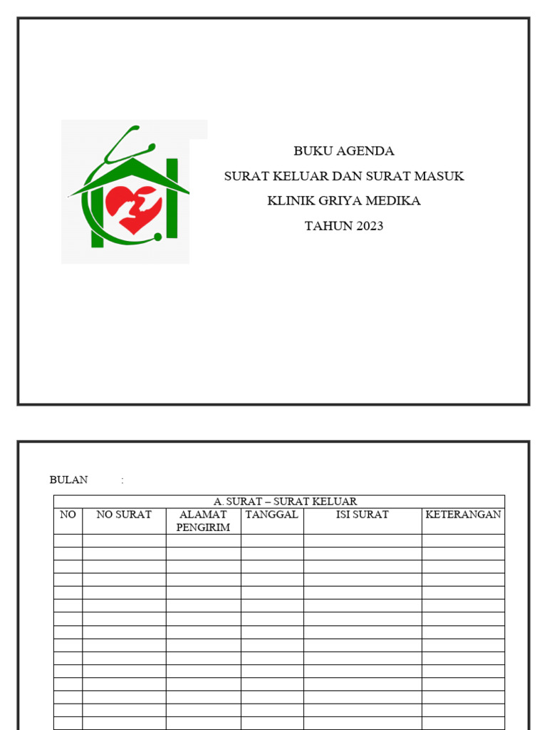 Format Surat Masuk dan Keluar 2023 | PDF