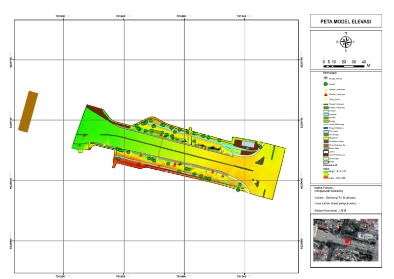 Peta Model Elevasi | PDF