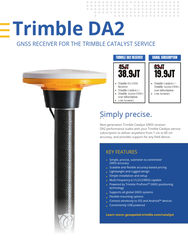 Trimble DA2 GNSS Receiver PDF | PDF | Computer Networking | Wireless