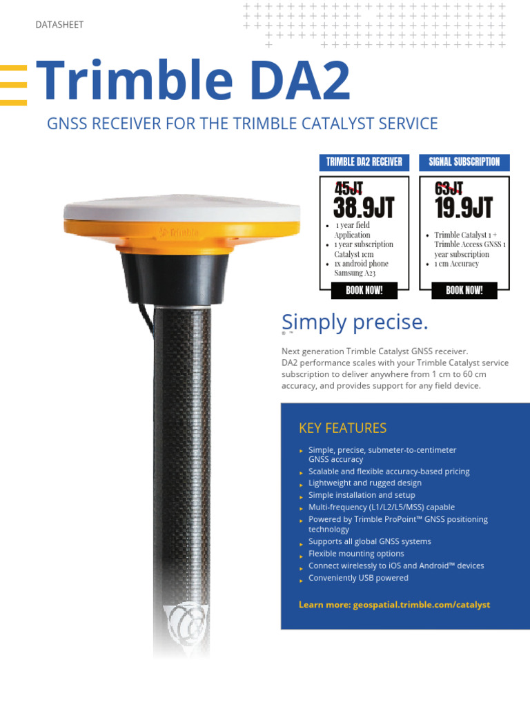 Trimble DA2 GNSS Receiver PDF | PDF | Computing | Equipment