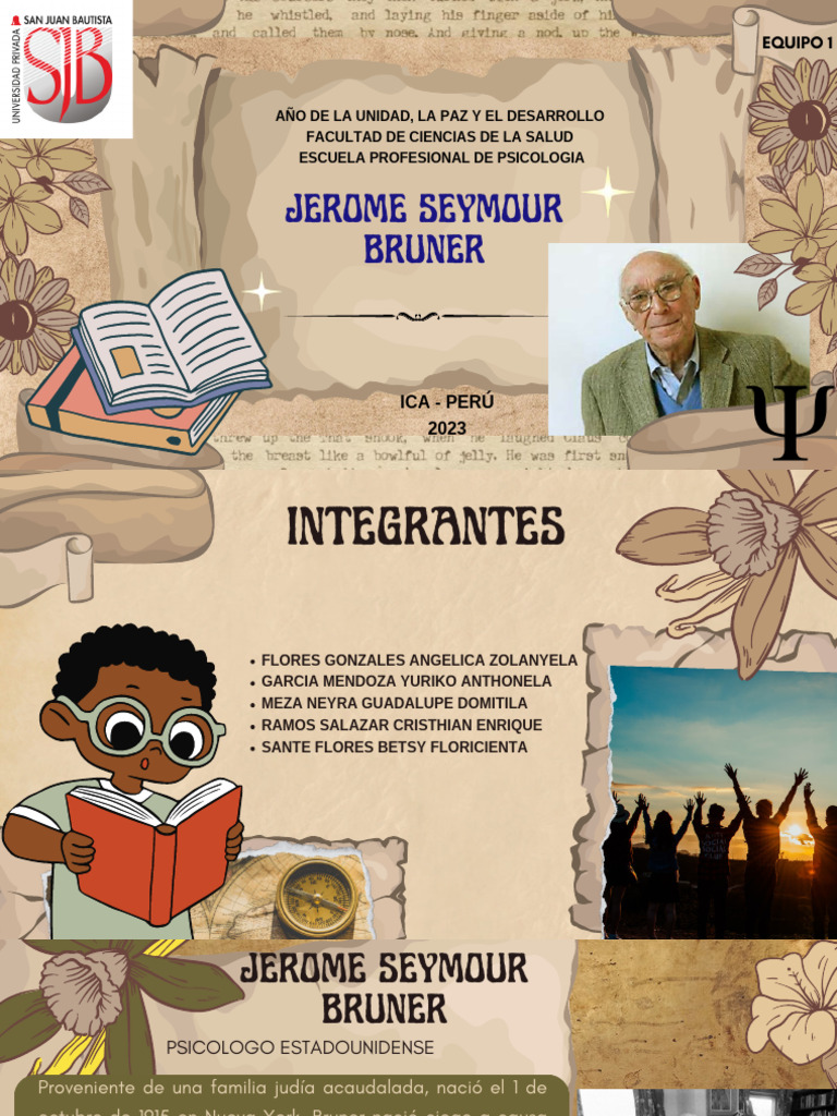 Jerome Bruner y la Revolución Cognitiva | PDF | Aprendizaje | Conceptos ...