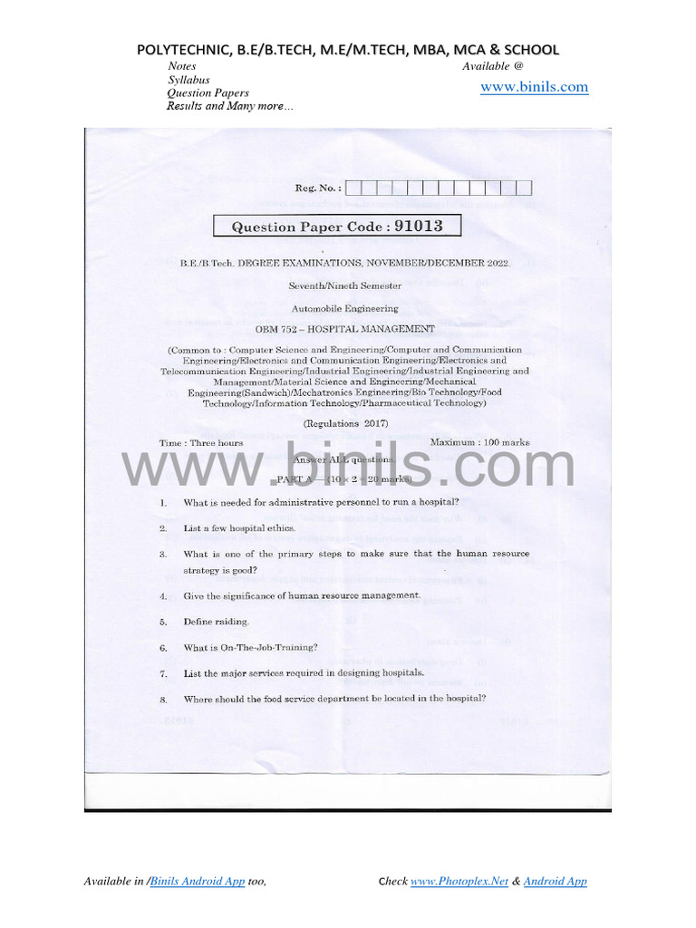 OBM 752 Hospital Management Watermark Compress | PDF