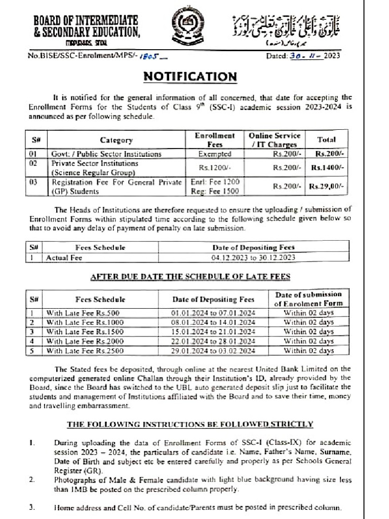 Bise MPK (Ix Enrollment) | PDF