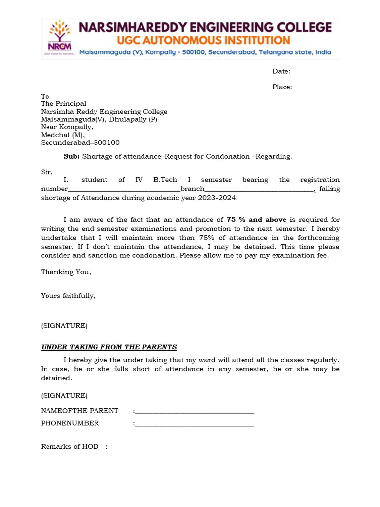 Undertaken Form Condonation Civil | PDF Undertaken Form Condonation Civil | PDF