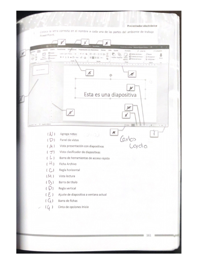 Coloca La Letra Correcta en El Nombre A Cada | PDF