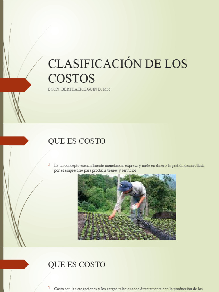 Clasificación de Los Costos | Descargar gratis PDF | Costo | Business