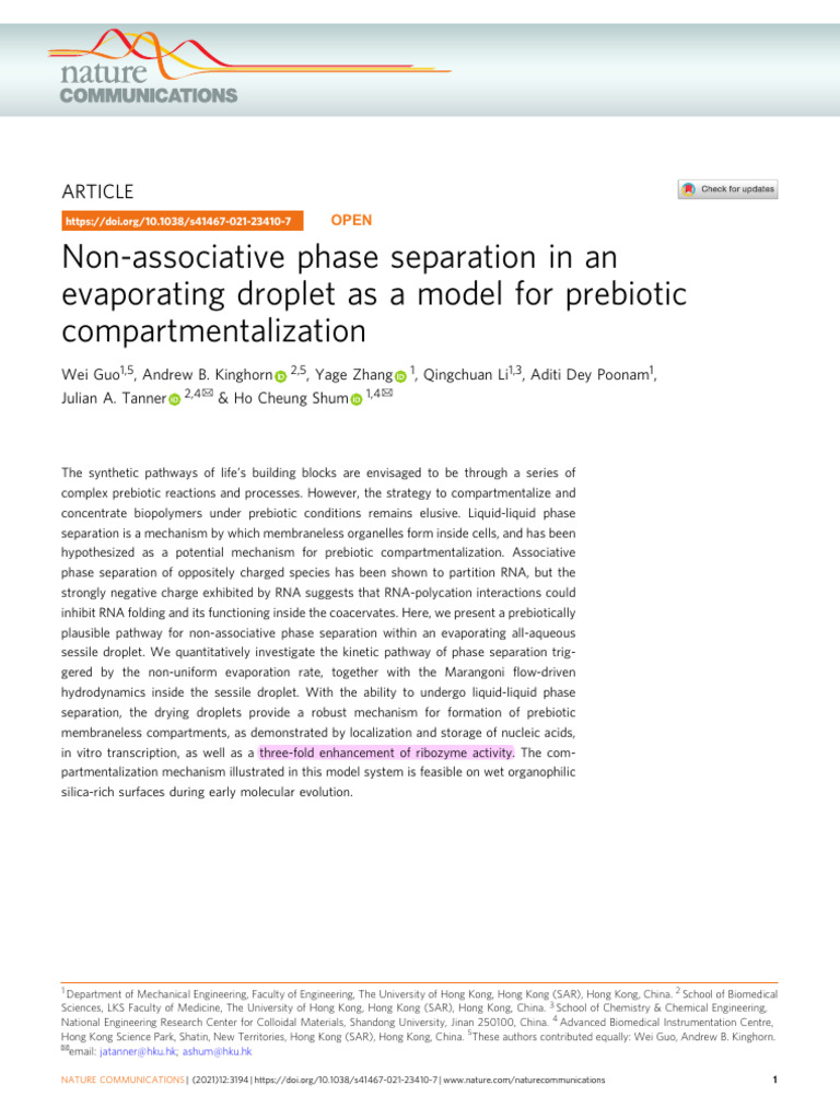 2021 - Nat Comm - Non Associative Phase Separation in An Evaporating ...