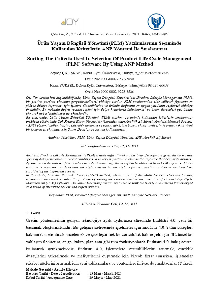 2021 - Ürün yaşam döngüsü PLM_ | PDF