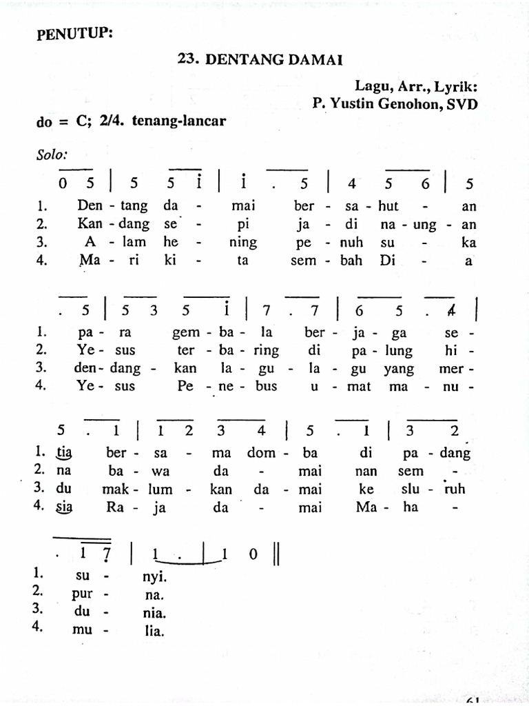 Dentang Damai - Fix | PDF