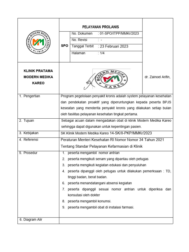 Sop Prolanis | PDF