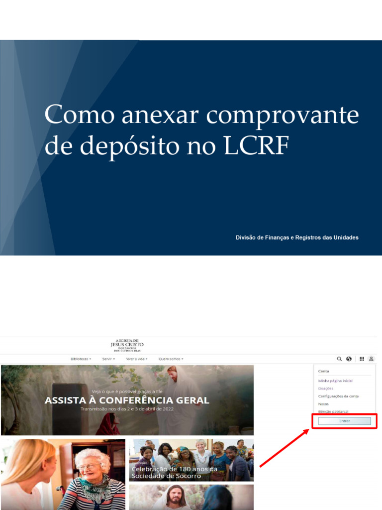 Como Anexar Comprovante de Depósito No LCRF | PDF