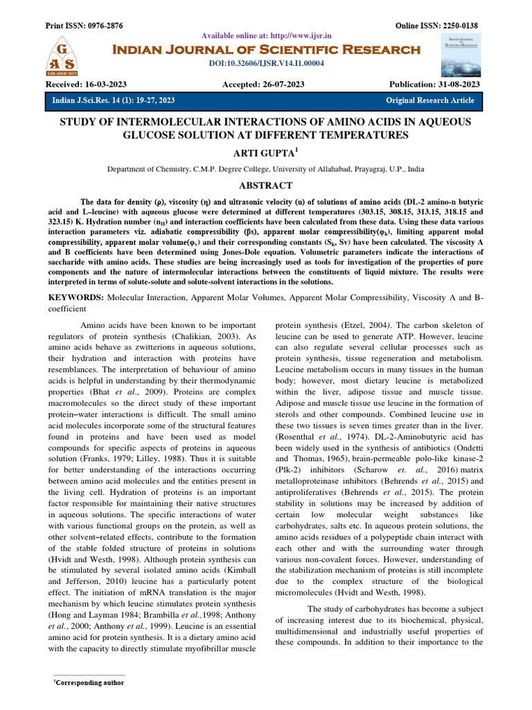 Arc Amts 4 | PDF | Solvation | Proteins