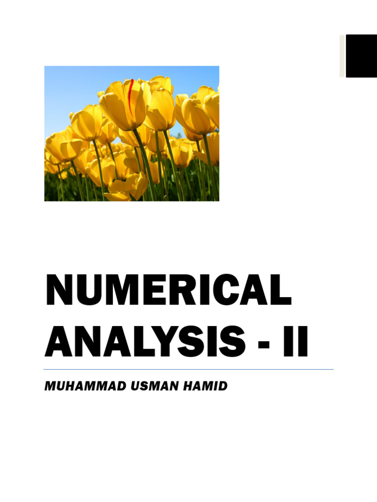 Numerical Analysis - II | Download Free PDF | Numerical Analysis ... Numerical Analysis - II | Download Free PDF | Numerical Analysis ...