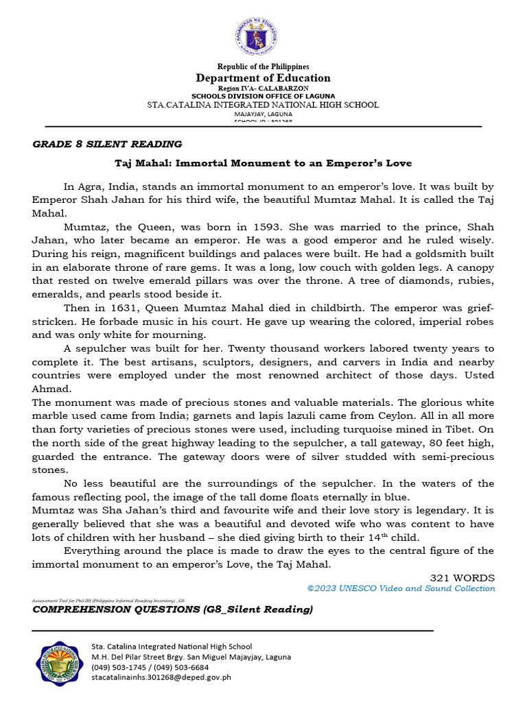 G8 Silent Students | PDF