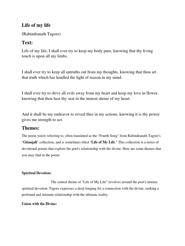 Life of My Life: A Spiritual Devotion | PDF | Spirituality | Truth