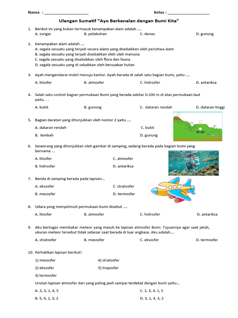 Ulangan Sumatif IPAS BAB 4 | PDF | Sains & Matematika
