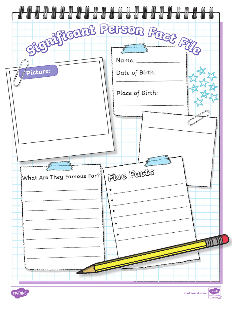 Notebook Fact File Templates | PDF