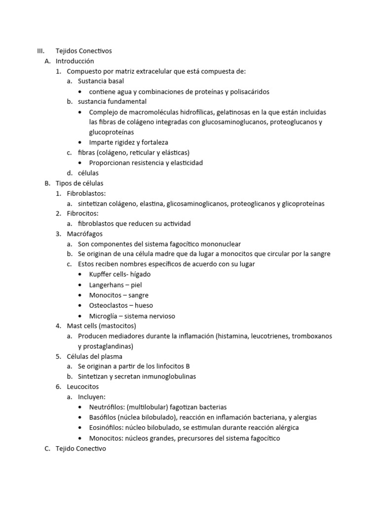 Tejidos Conectivos | PDF | Tejido conectivo | Cartílago