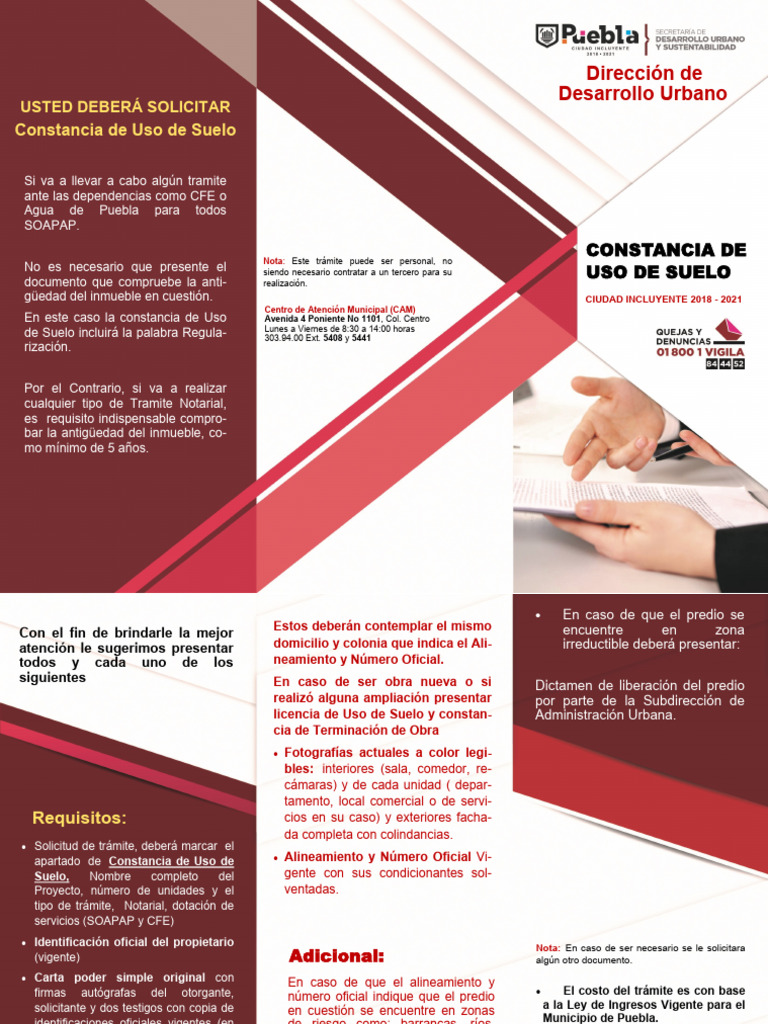 Constancia Uso de Suelo Nue | PDF Constancia Uso de Suelo Nue | PDF