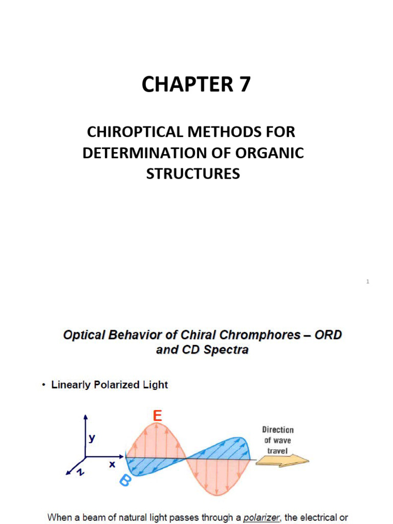 Chapter 7 - CD and ORD SPECTRA | PDF | Absorption Spectroscopy | Optics