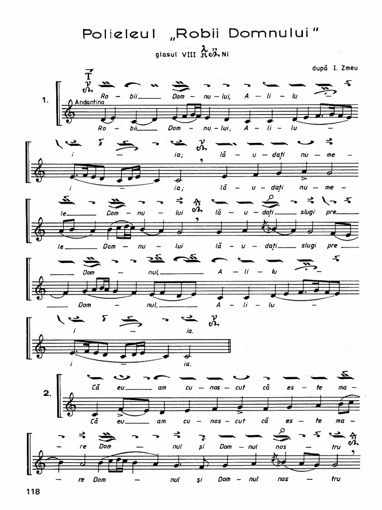 Robii Domnului gl.8 (p.118-121) From Noul Idiomelar Ed. IBMBOR ...