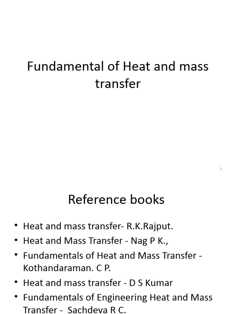 Heat and Mass Transfer Fundamentals | PDF | Heat Transfer | Heat