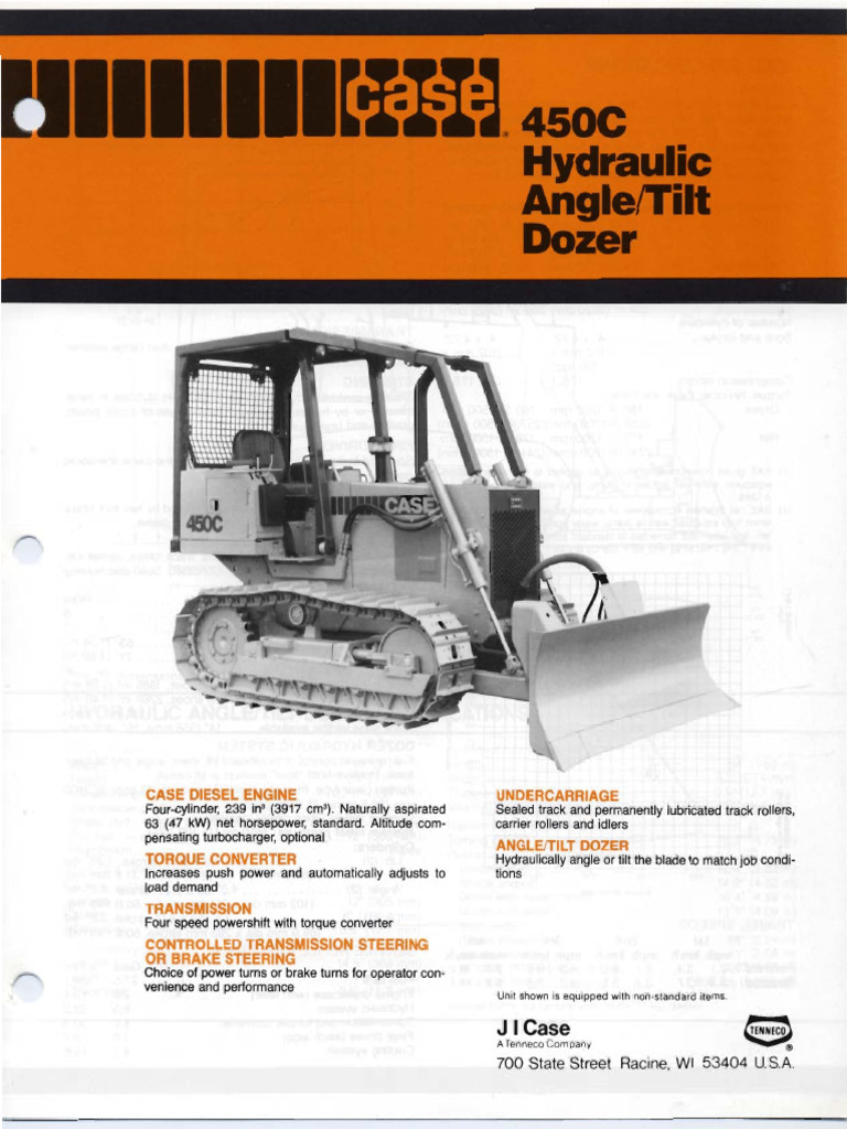 Buldozer - CASE 450C - Specs 06-25-2009 - EN | PDF
