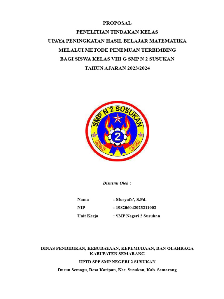 Proposal PTK Pak Candra | PDF