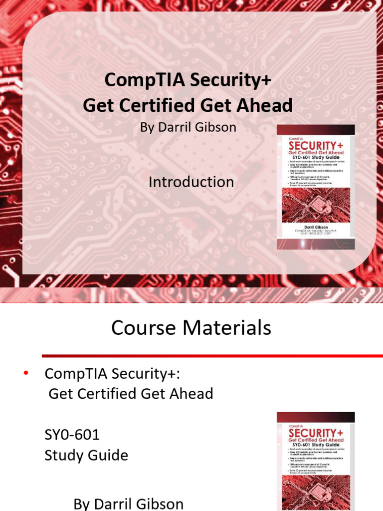 CompTIA Security+ Get Certified Get Ahead SY0-601 | PDF | Cloud ...