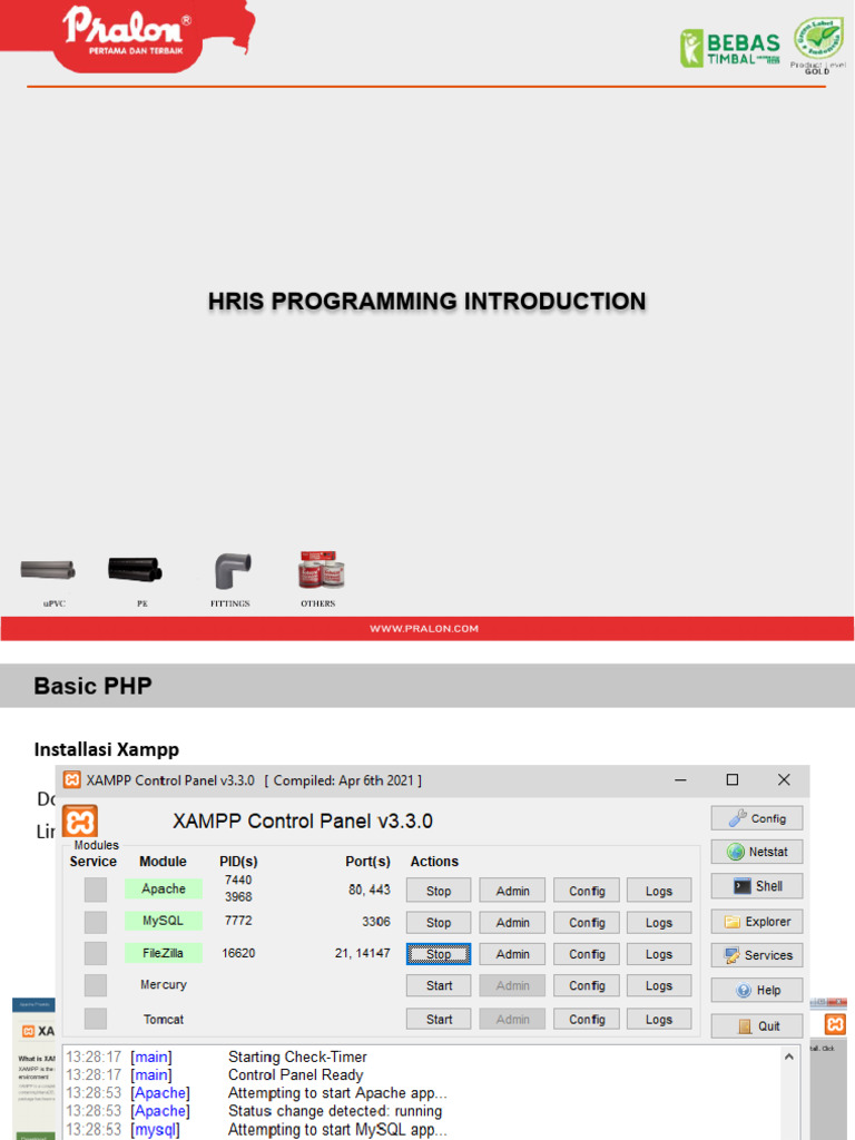 Modul - 1 Installasi XAMPP Server Side | PDF | Php | Data Type