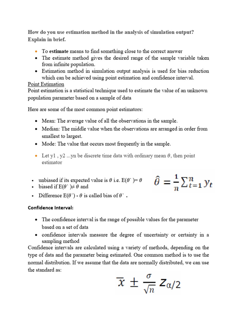 SImulation 2 | PDF | Bias Of An Estimator | Statistics