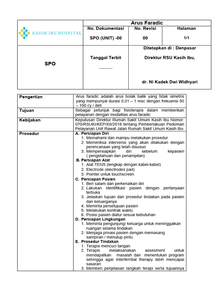 Spo Arus Faradic | PDF