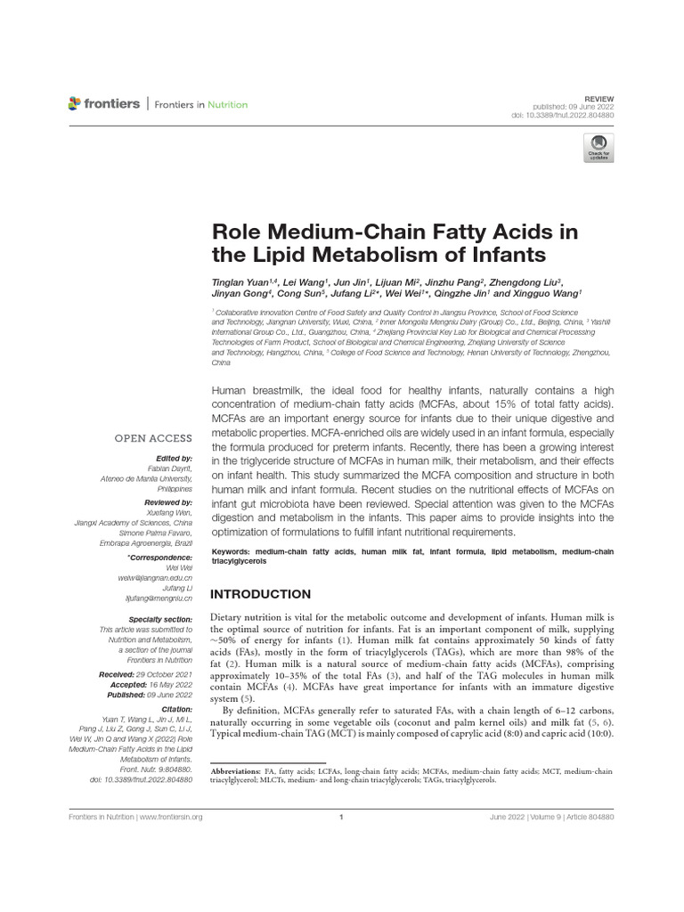MCT 5 | PDF | Digestion | Lipid