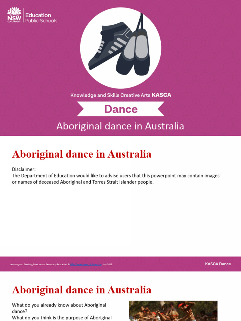 Aboriginal Dance Presentation | PDF | Dances | Performing Arts