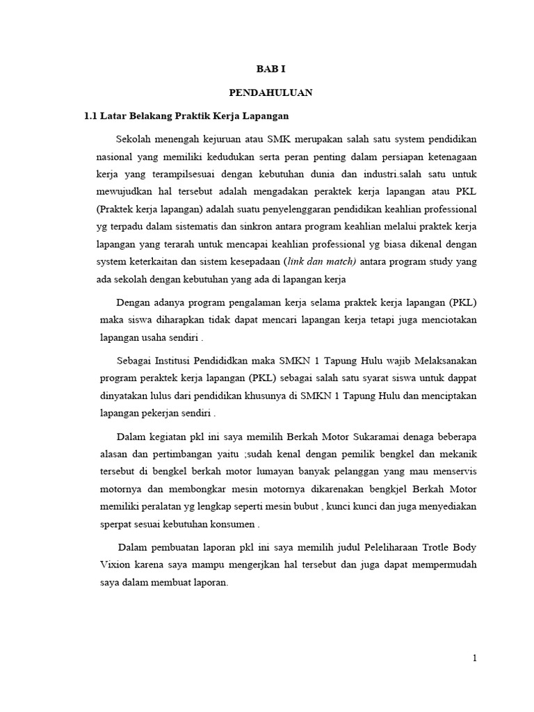 Isi Laporan Bayu | PDF