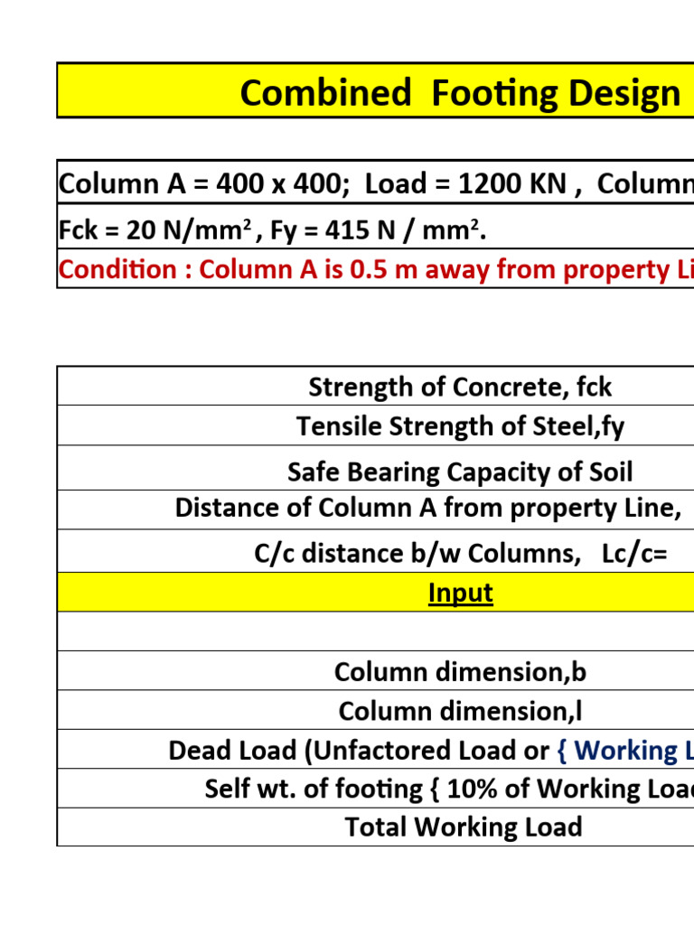 Combined Rectangular Footing (Cond. 2) | PDF | Beam (Structure) | Bending